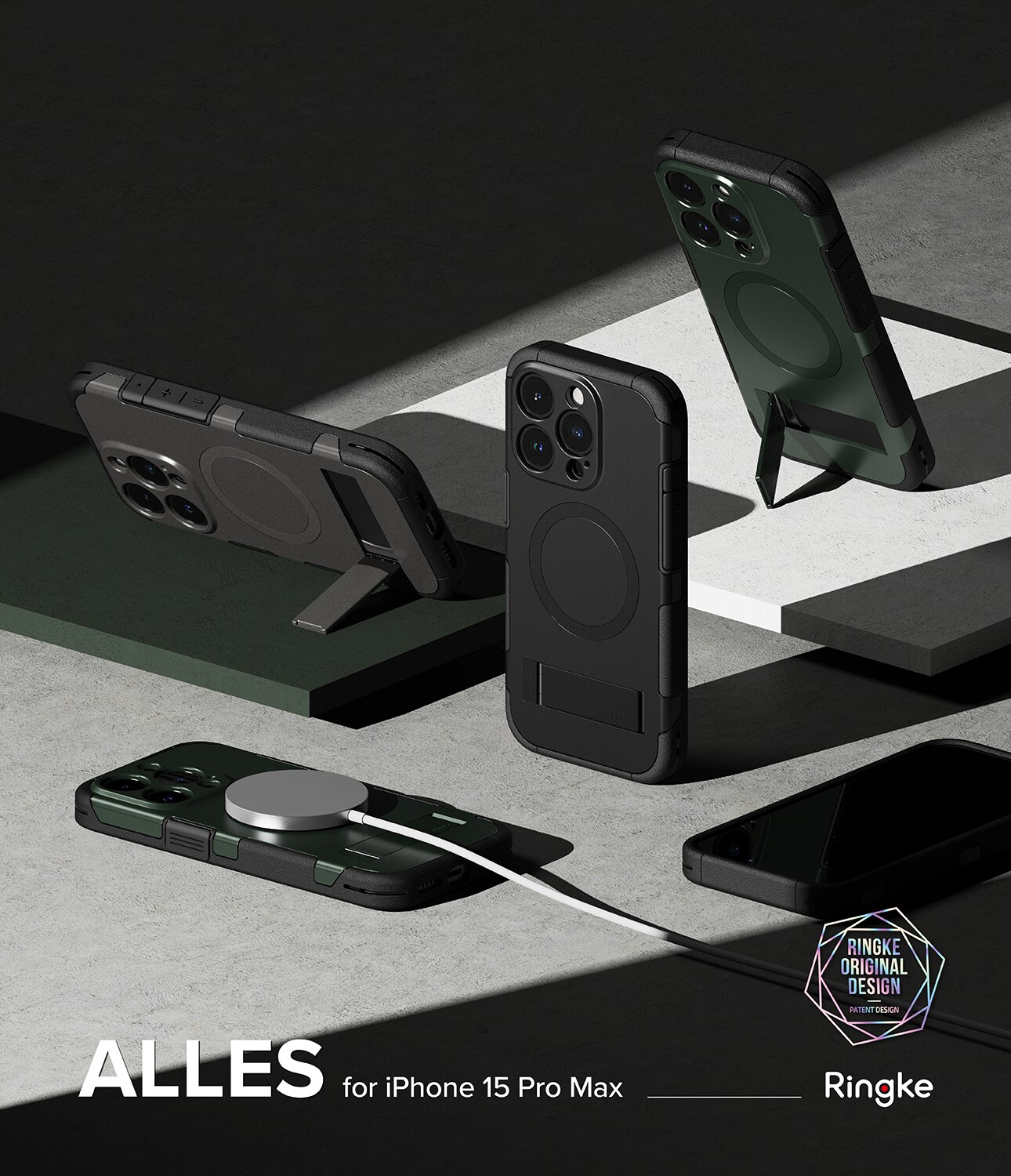 Ringke Alles Magnetic Case iPhone 15 Pro Max Dark Green - Osta verkosta